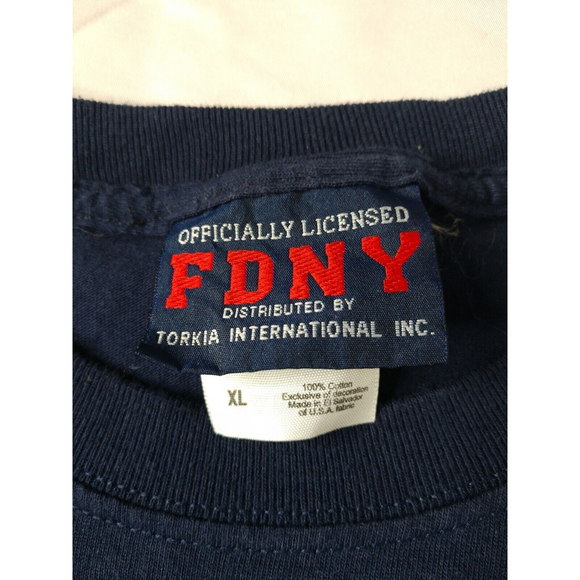 Vintage | Shirts | Vintage Fdny New York Fire Department Tshirt Size Xl ...
